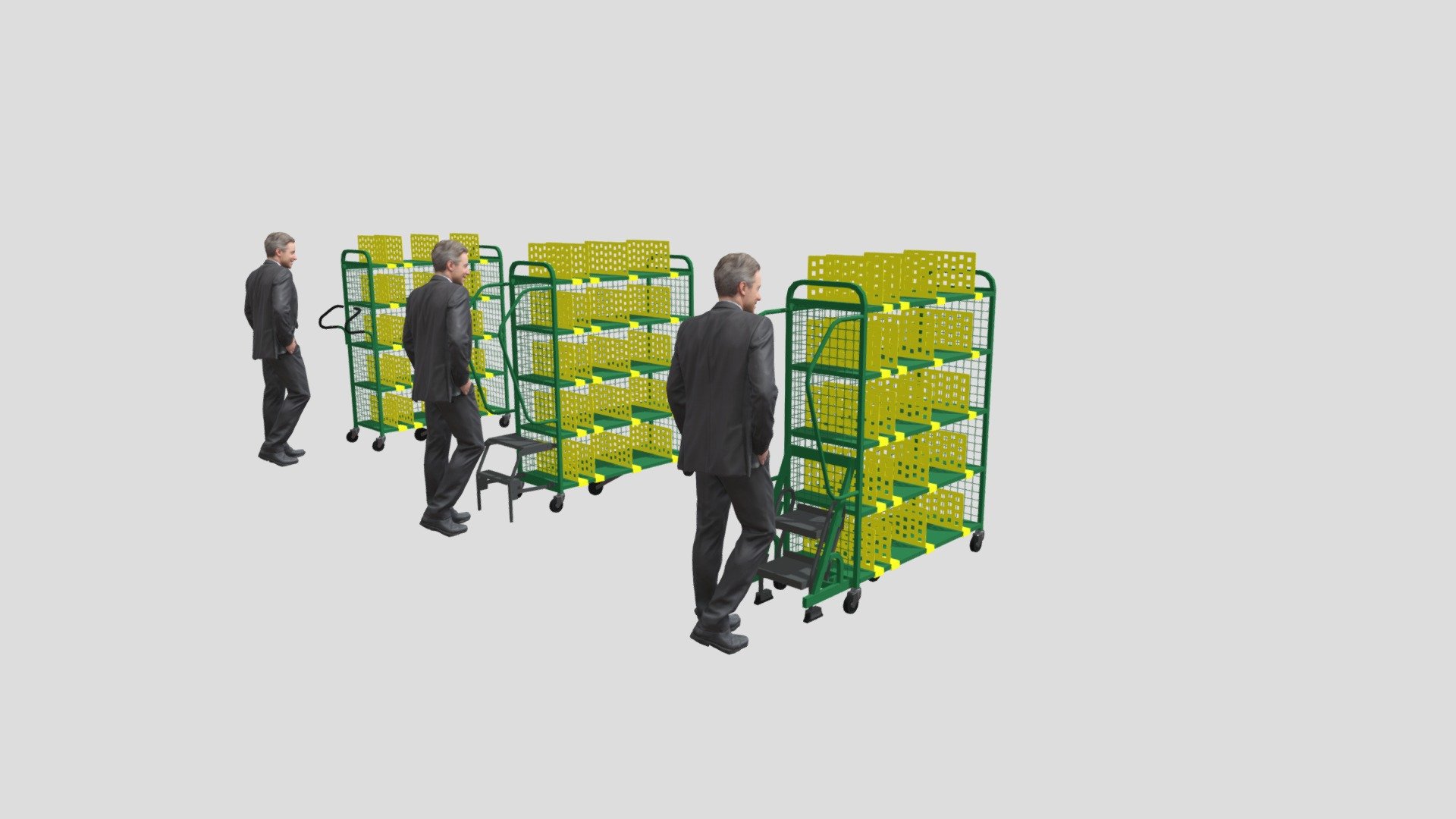 AW-SCCG Jon Bromhall Sliding Divider Trolleys - 3D model by 3D-VIEW ...
