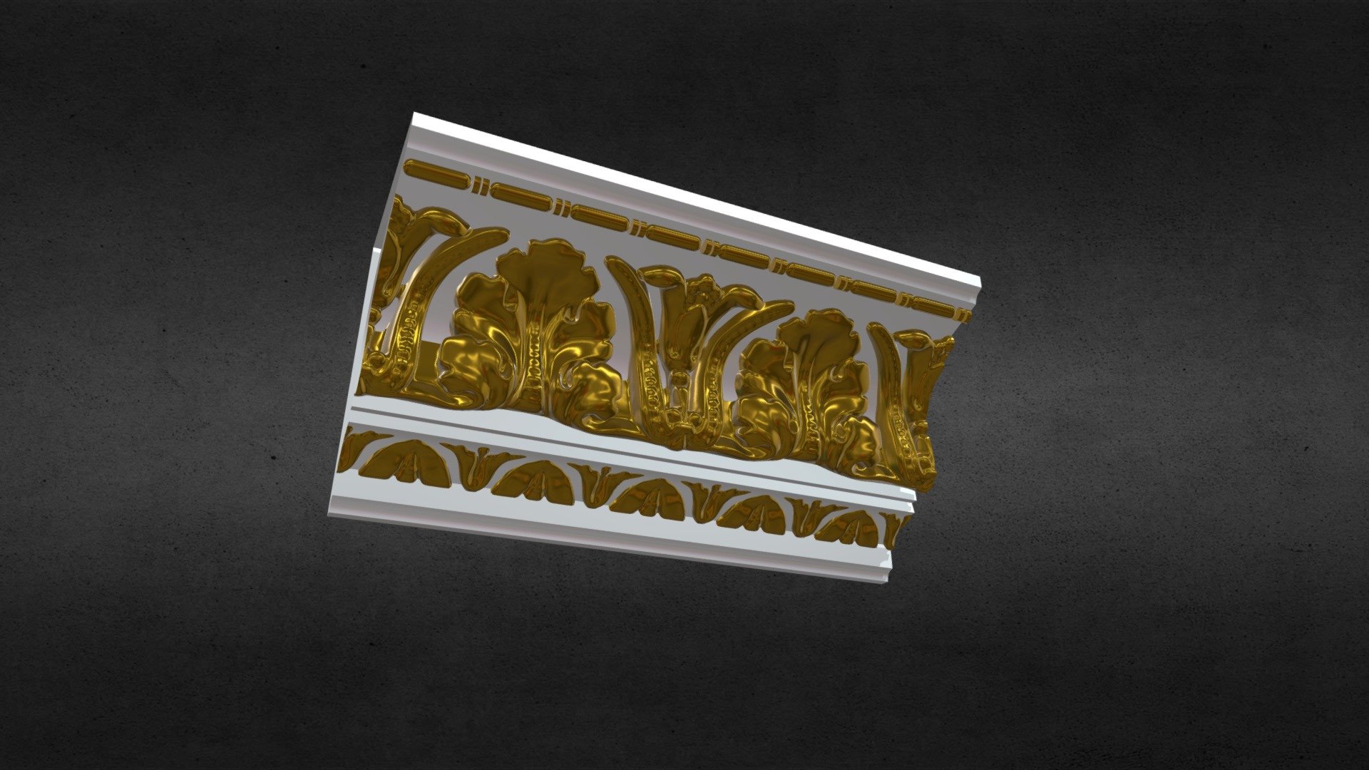 Patterned Cornice Gypsum Plaster 069 - Buy Royalty Free 3D model by KIZILBOGA (@keremkizilboga ...