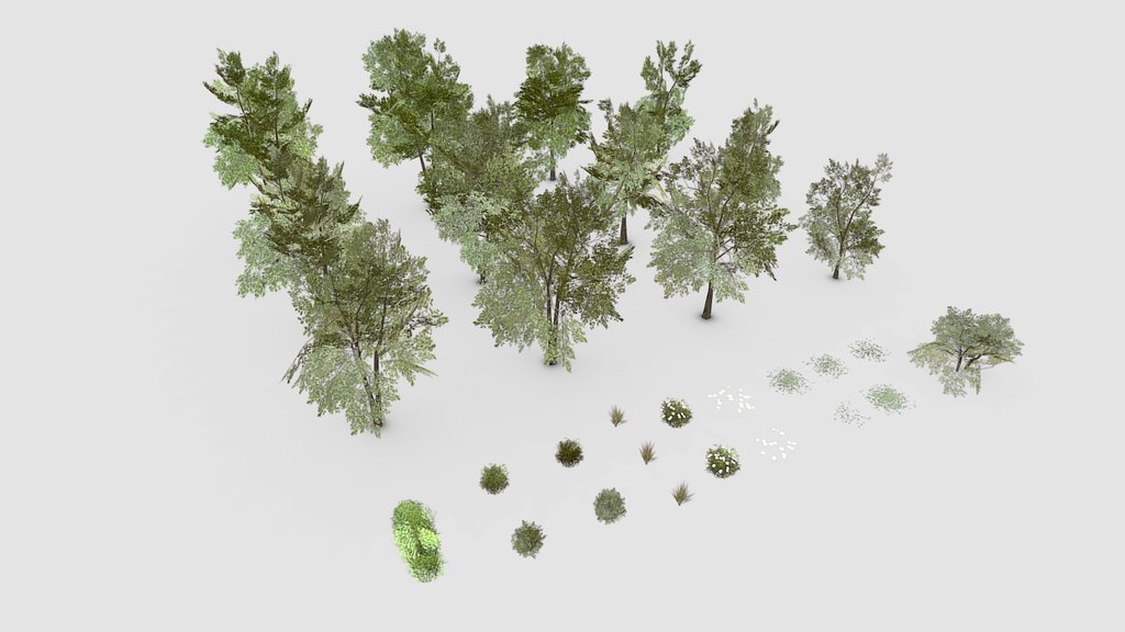Trees - A 3D model collection by alexrushing77 - Sketchfab