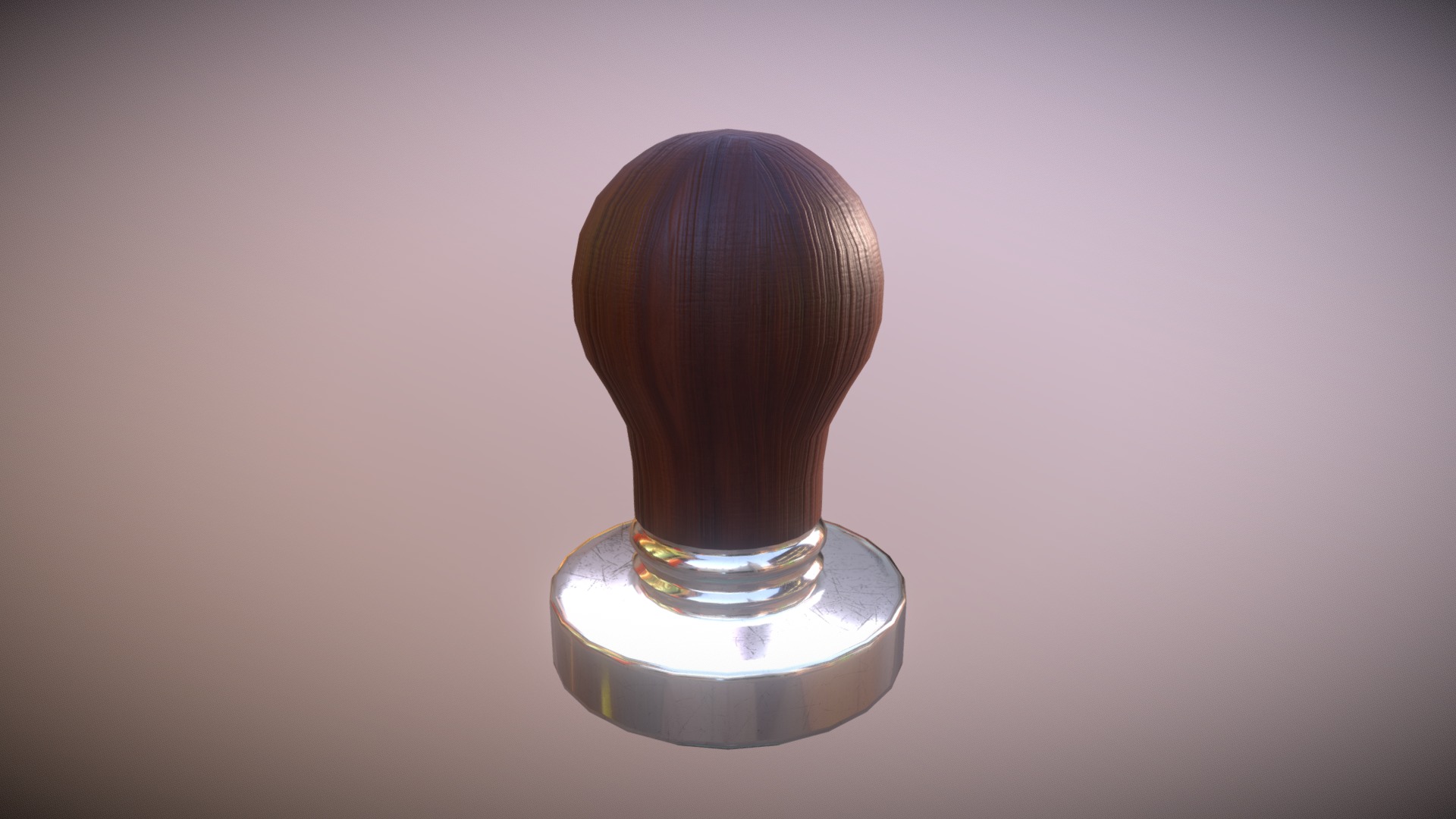 Seal Stamp with Wood Handle - 3D model by halukzengin [de9f3a0] - Sketchfab