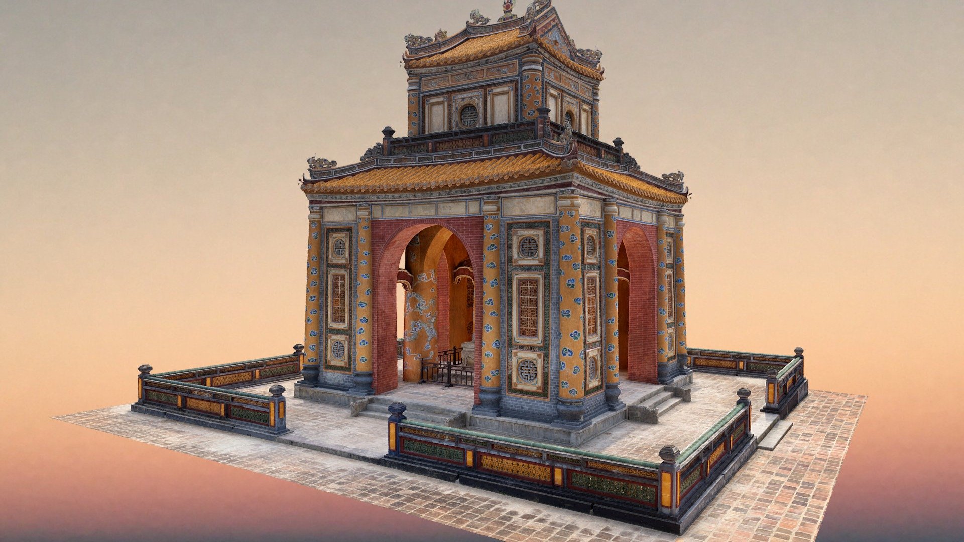 Tomb Of Tu Duc - 3D model by Phil.Devine [dea03e4] - Sketchfab