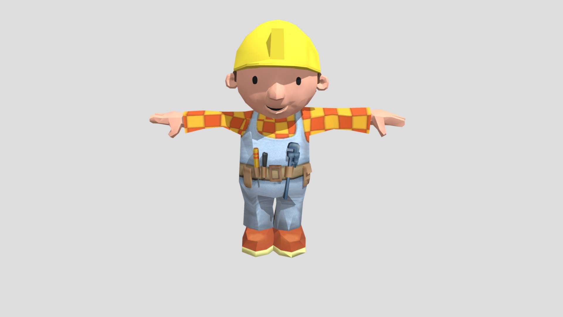 Bob The Builder PS2 FBX For VRChat - Download Free 3D model by ...