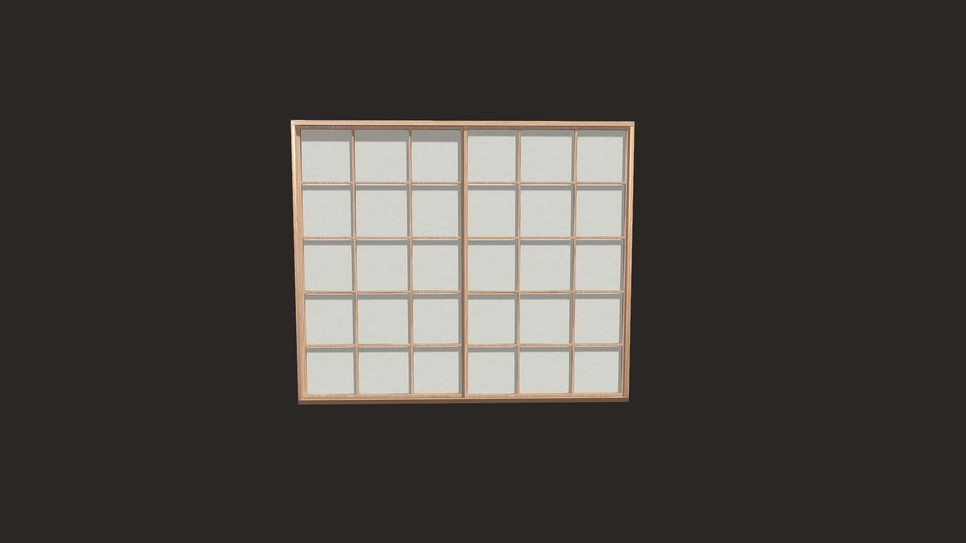 Japanese Shoji Sliding Doors - 3D model by alexxbria [dea2f9c] - Sketchfab