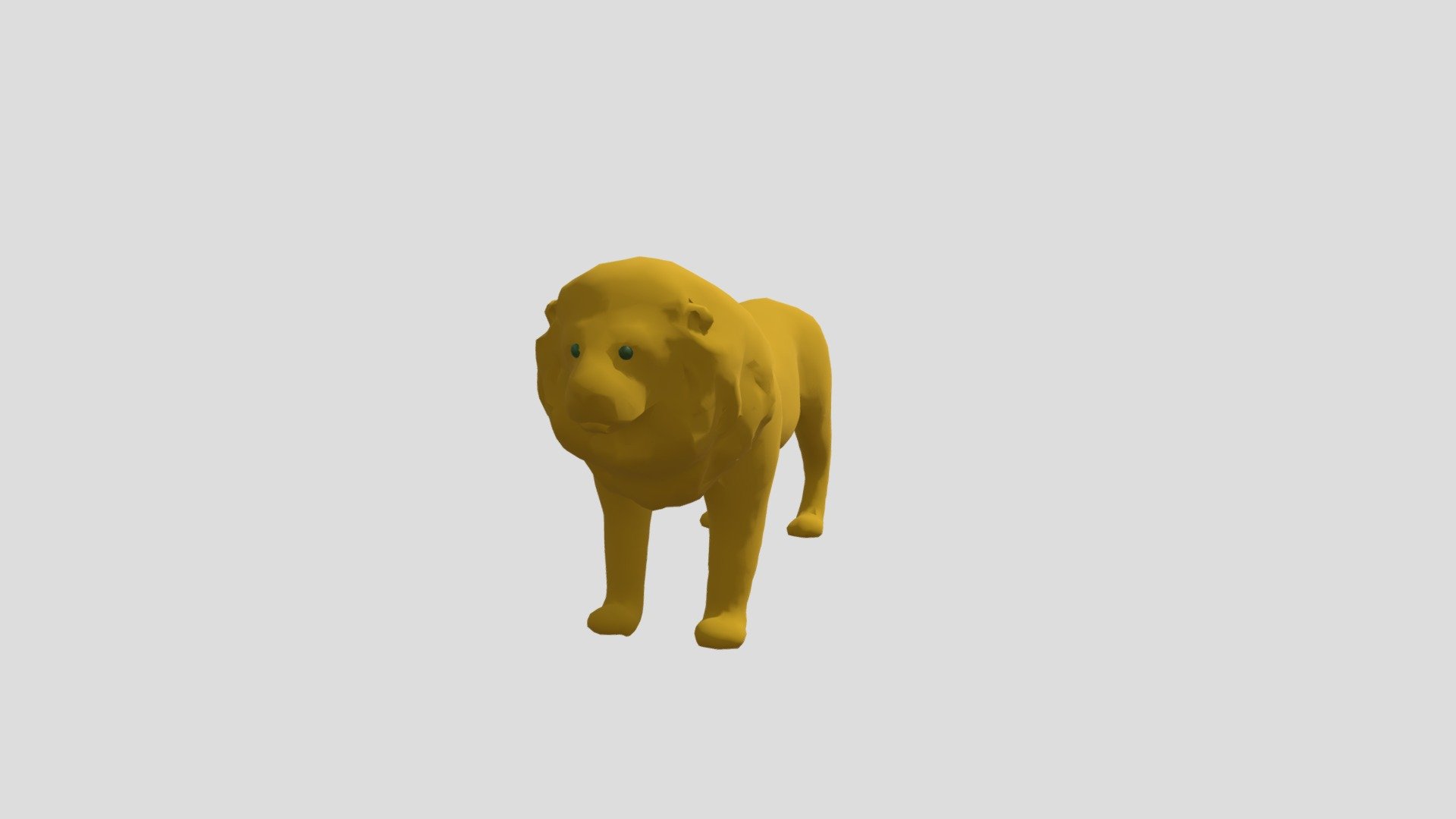 Lion (less goofy) - Download Free 3D model by Gatotron [dea603b ...