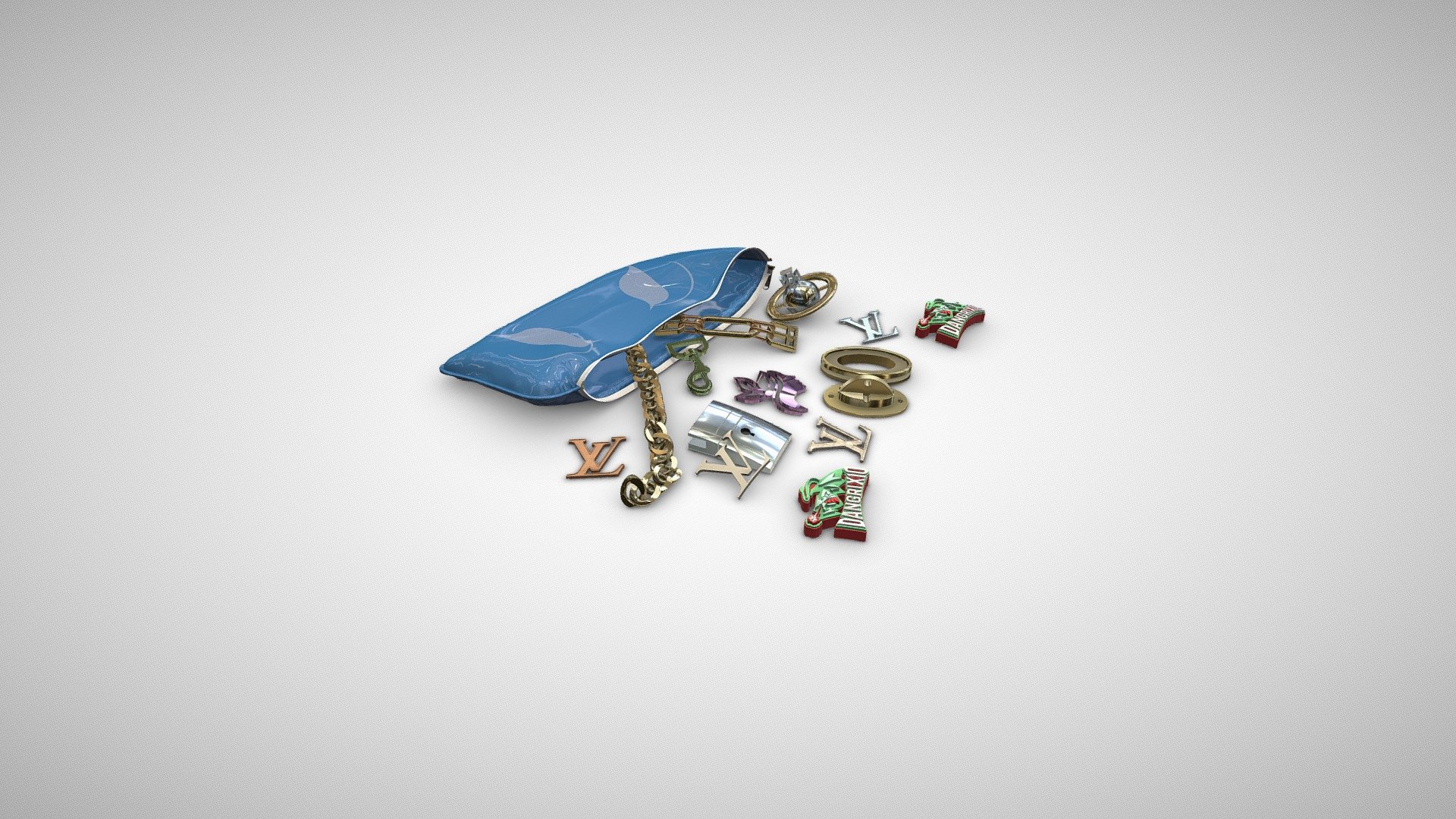 bag and accessories - course collection - Download Free 3D model by ...