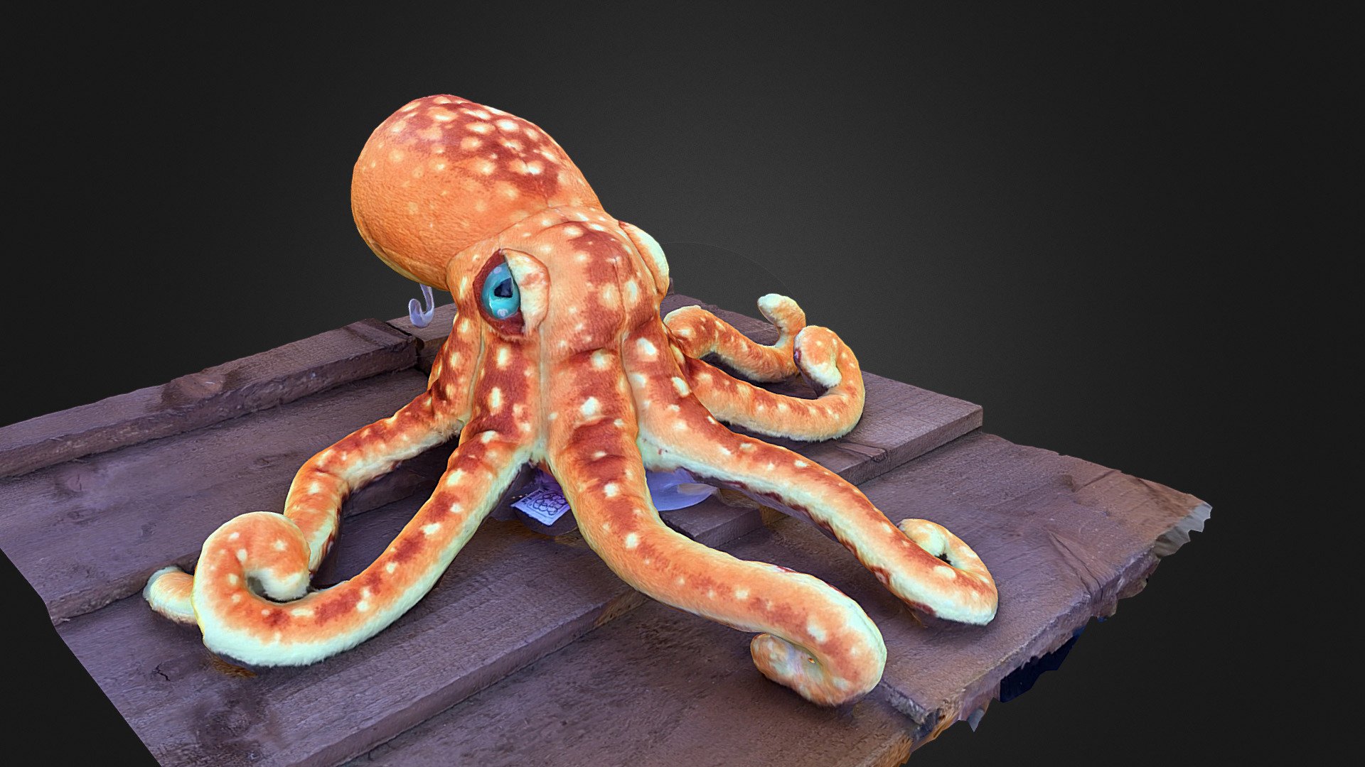 Orange Octopus - 3D model by Smiling Otter (@mucus) [deaa8f0] - Sketchfab