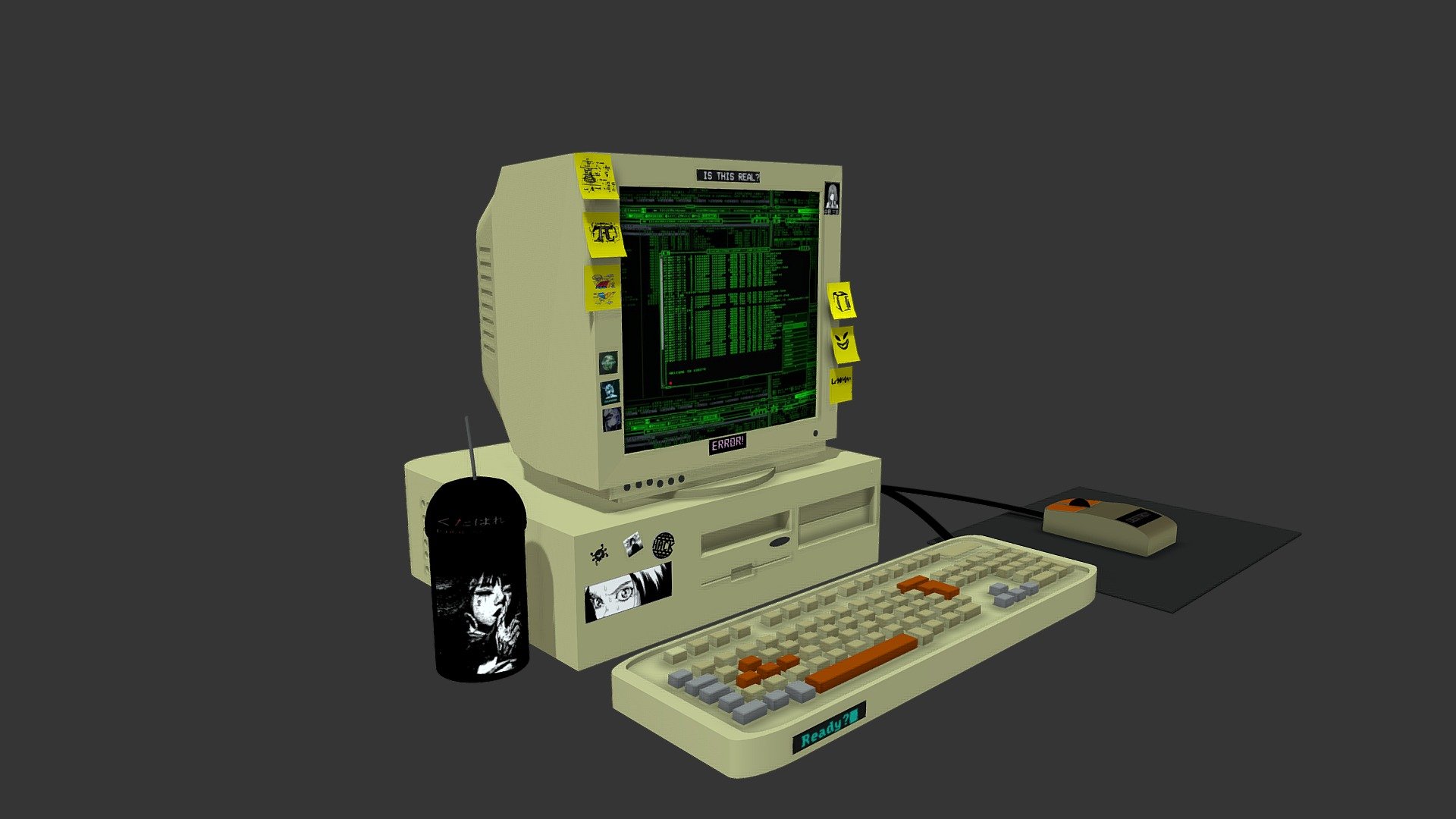 Old Hacking pc - Download Free 3D model by Artifacts Hub 3d ...
