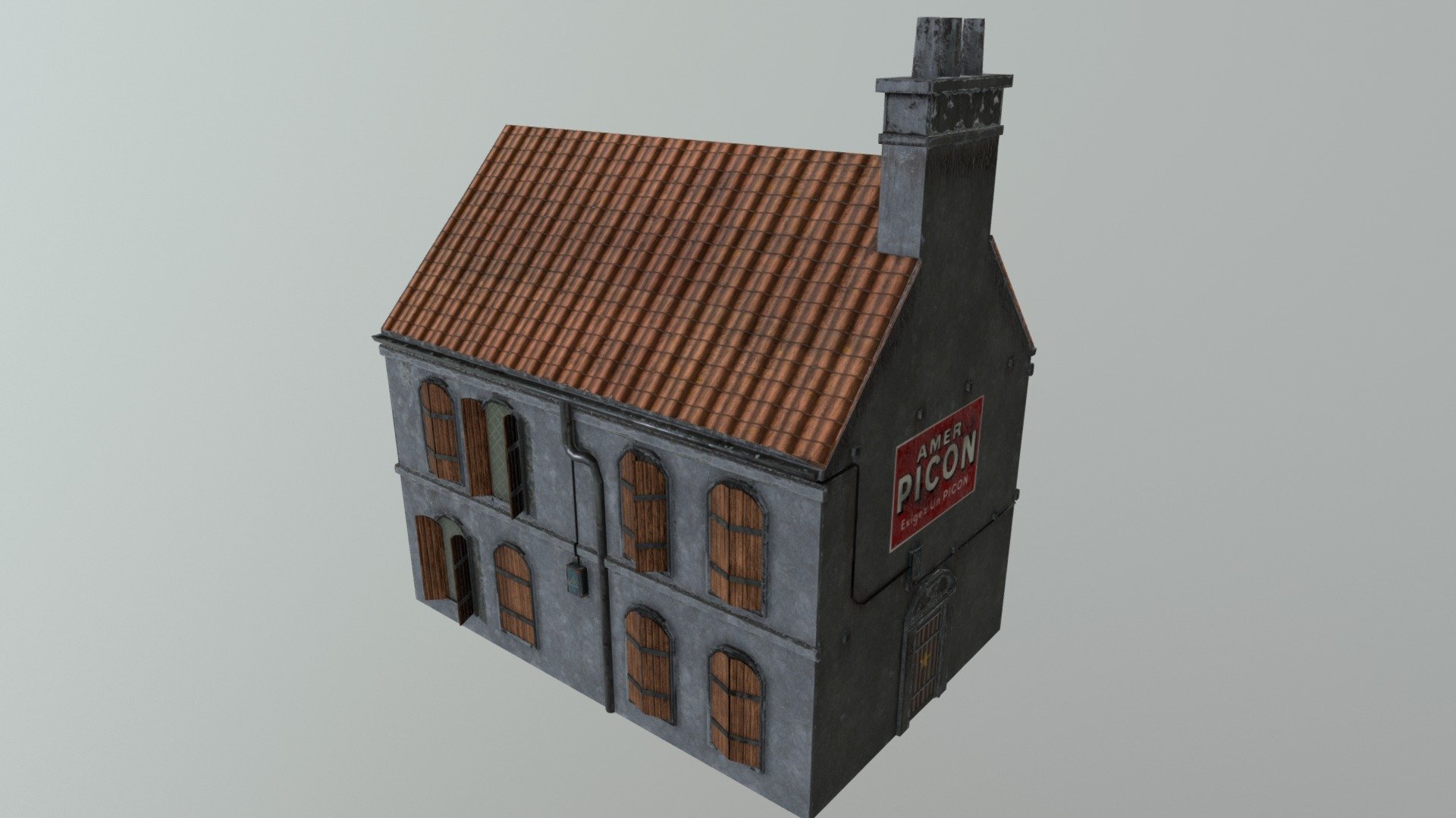 World War II house - 3D model by Stanislas Dolcini (@StanislasDolcini ...