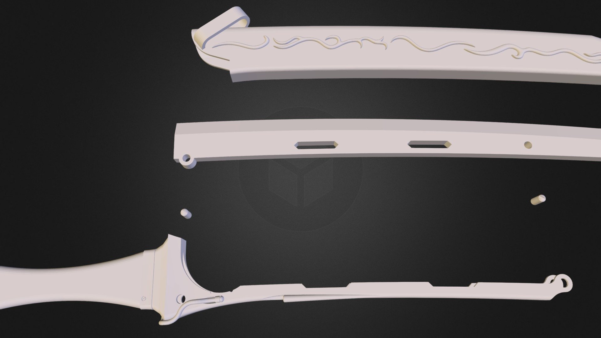 Makina's Sword - Final - 3D model by The Hazy Vagrant ...