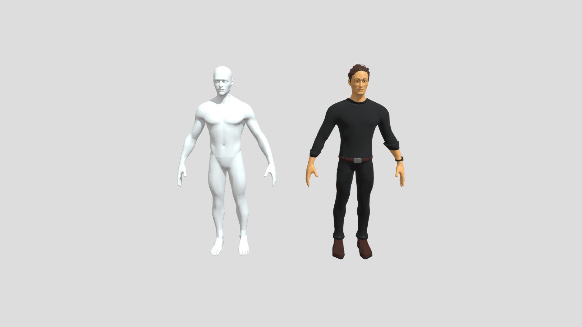 Modular male character - 3D model by shekharmaharaj2905 [deb4072 ...