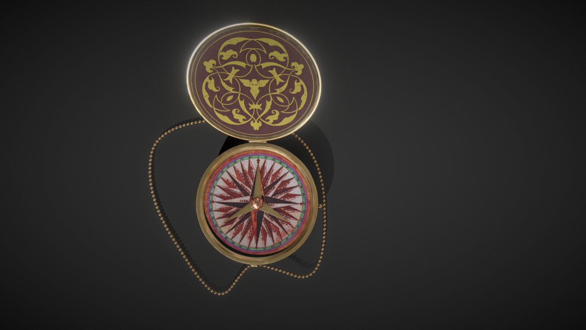 Medieval Compass - 3D model by Angelo_2000 [deb5b46] - Sketchfab