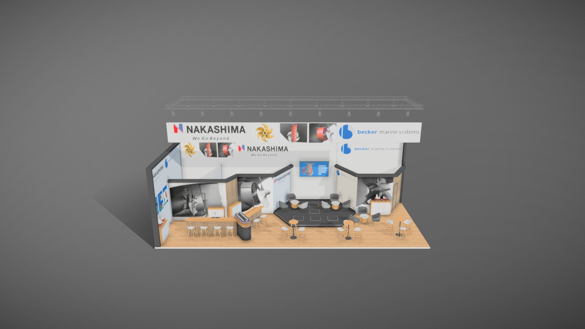 Becker Marine Systems // NAKASHIMA - SMM2024 - 3D model by DEPLAMessebau [deb63a1] - Sketchfab