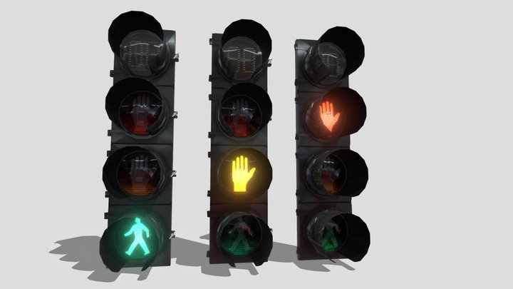 Pedestriansignal 3D models - Sketchfab