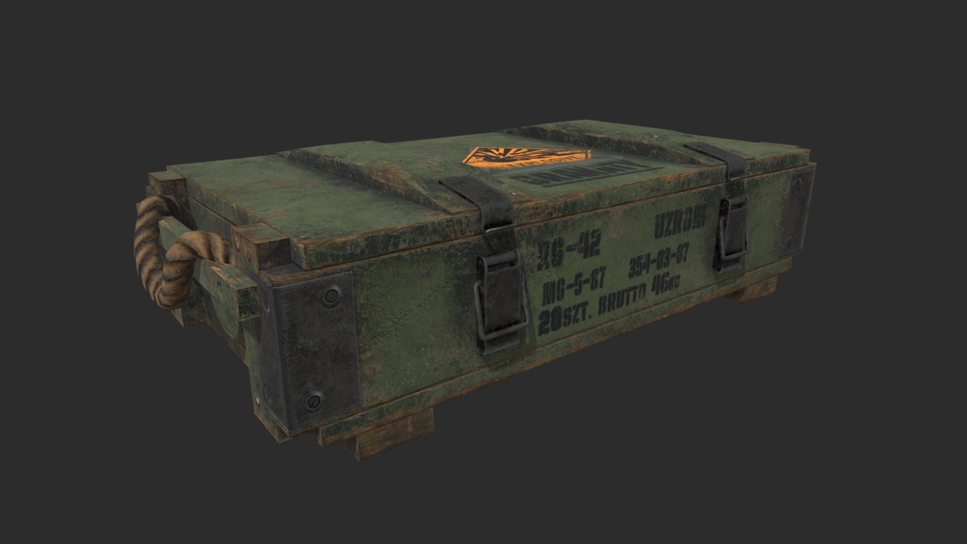 Military Ammo Crate - 3D model by YegorTsarev [deb8adc] - Sketchfab