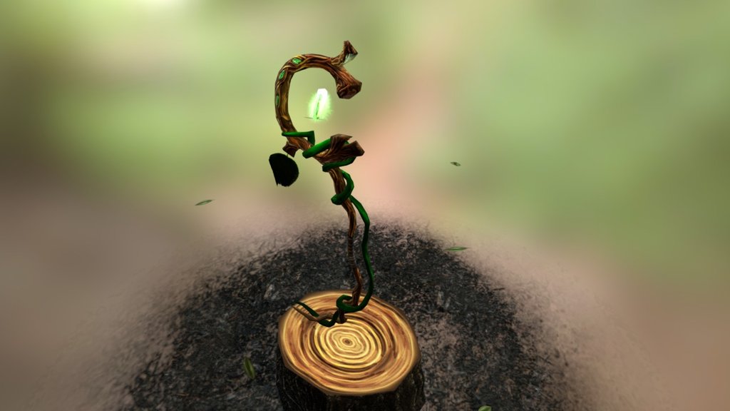 Woodwitch's Nature Staff (animated) - 3D model by Michael Cosola ...