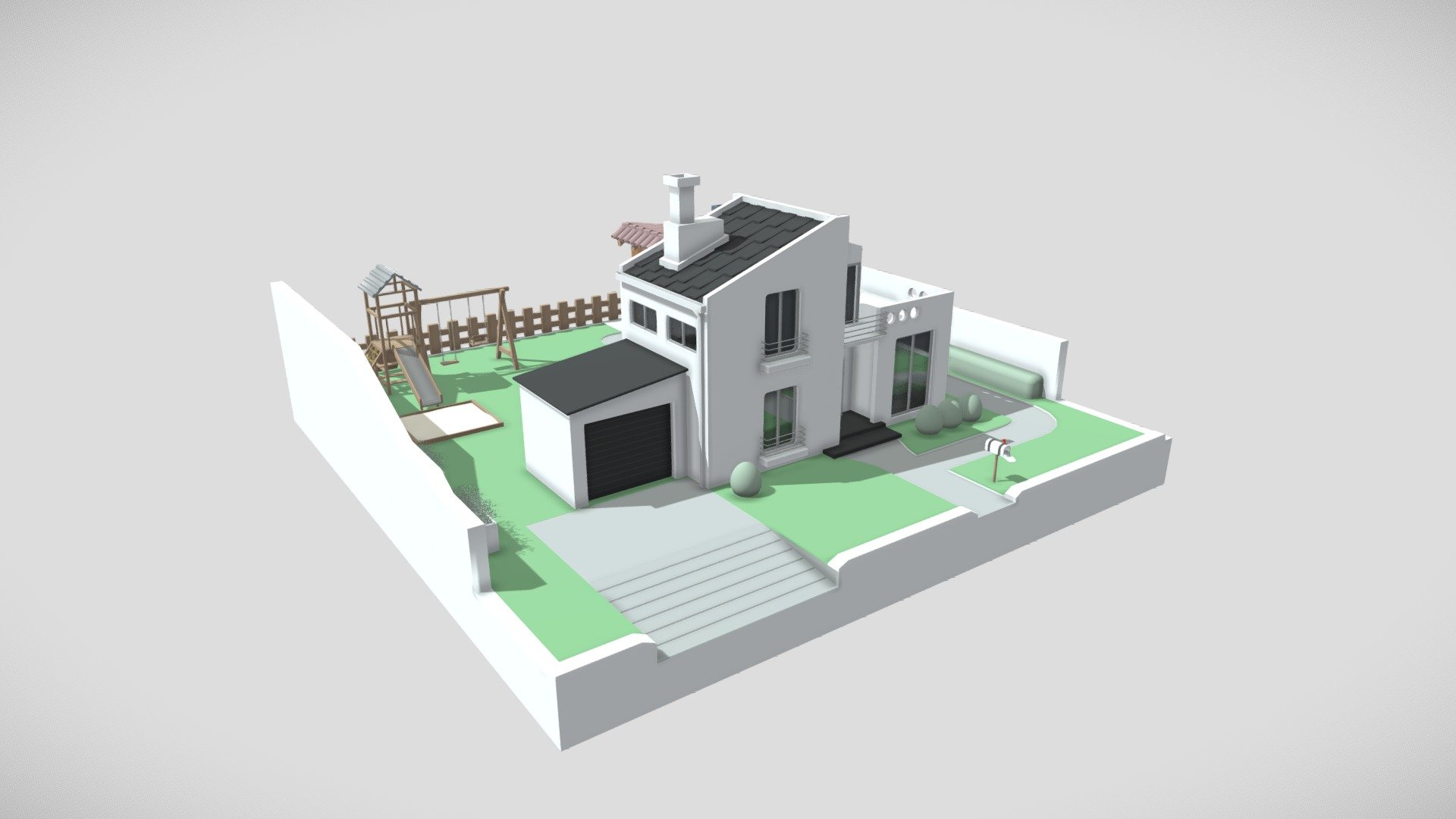 Family Home - Download Free 3D model by Stgo Design (@stgodesign ...