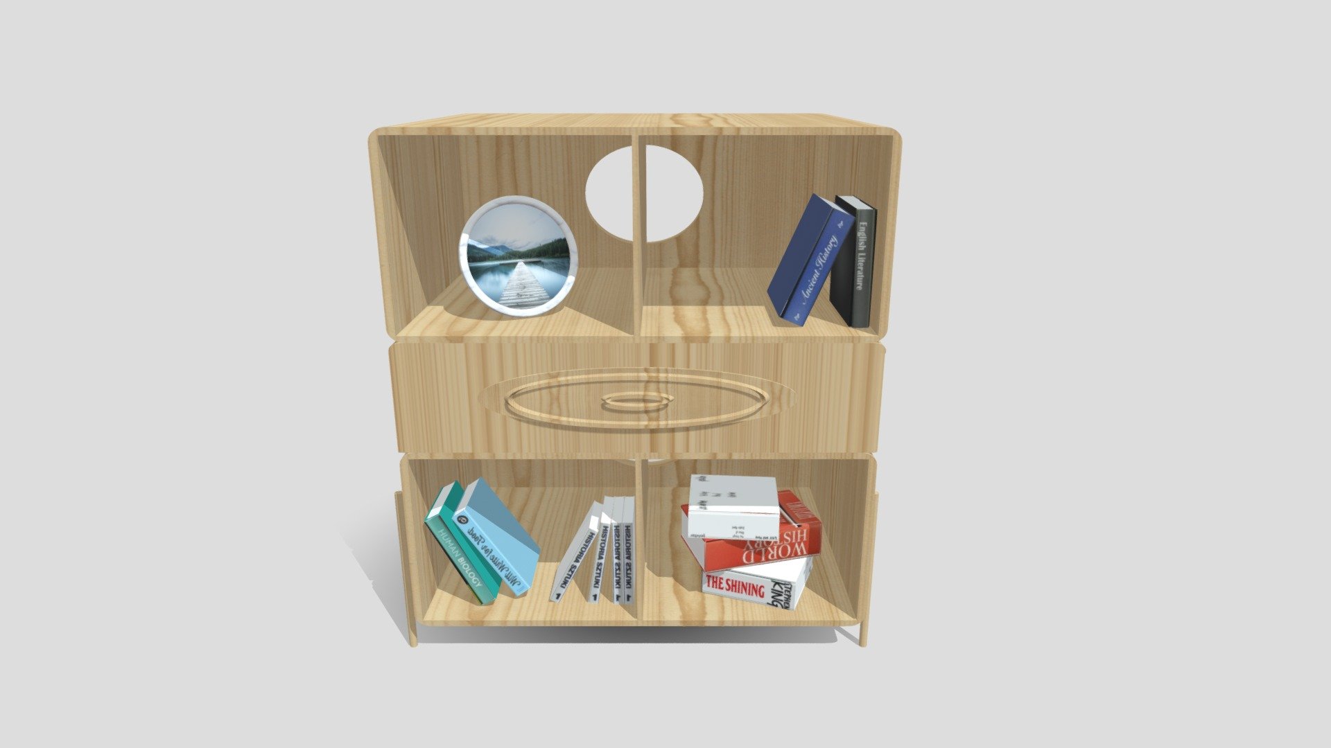 bookshelf - Download Free 3D model by SihangL [dec56d2] - Sketchfab