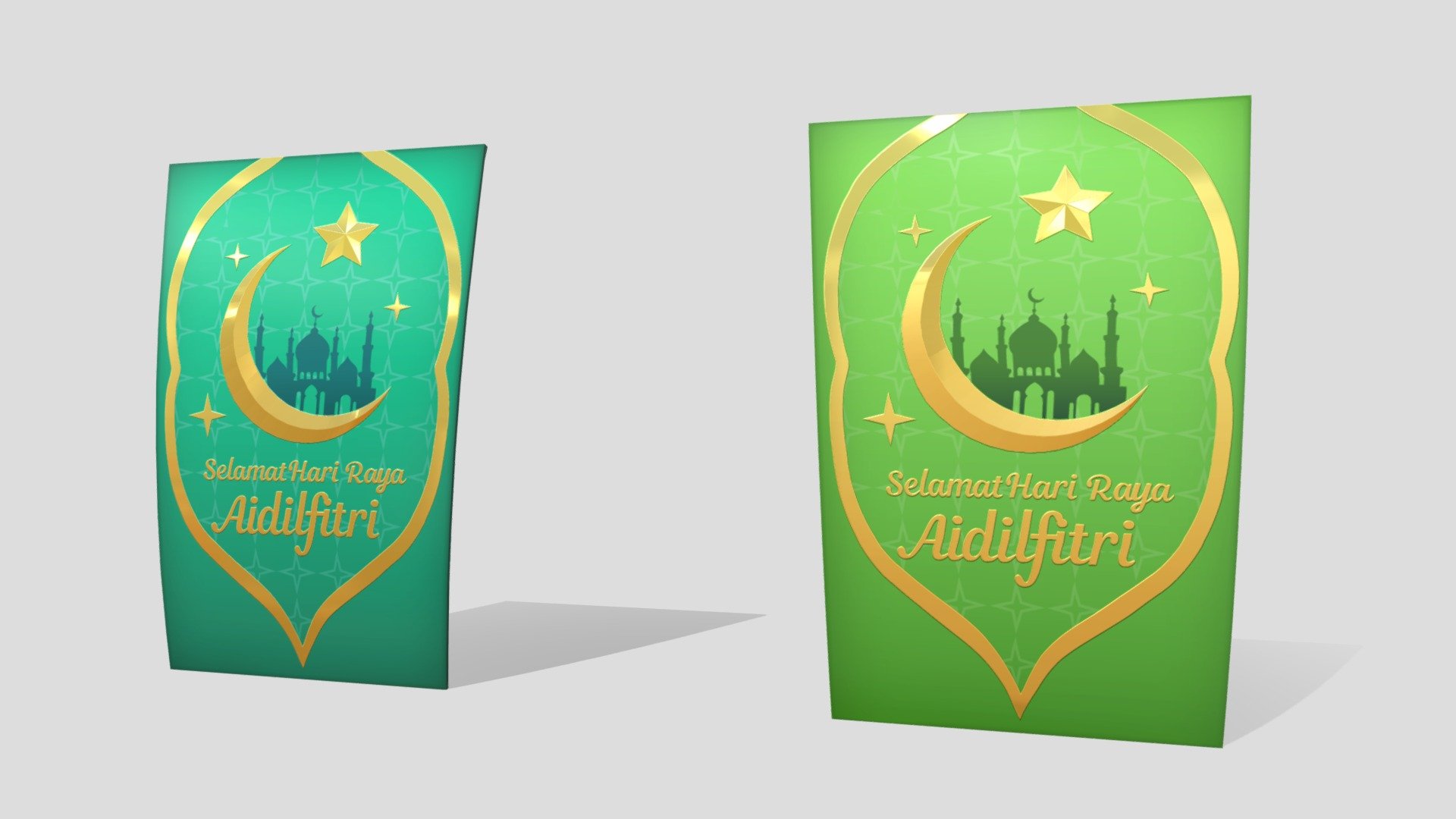 Green Packets - 3D model by STB-TC [dec5be4] - Sketchfab