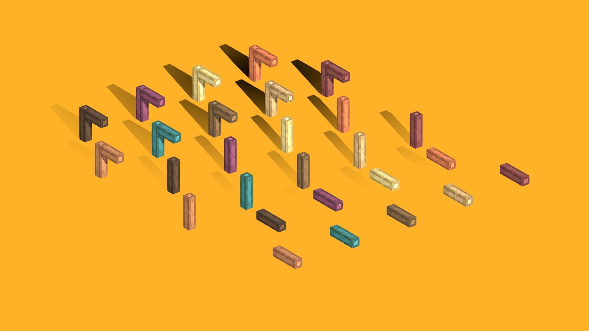 PixelMine | Support Beams - 3D model by PixelMine [dec9406] - Sketchfab