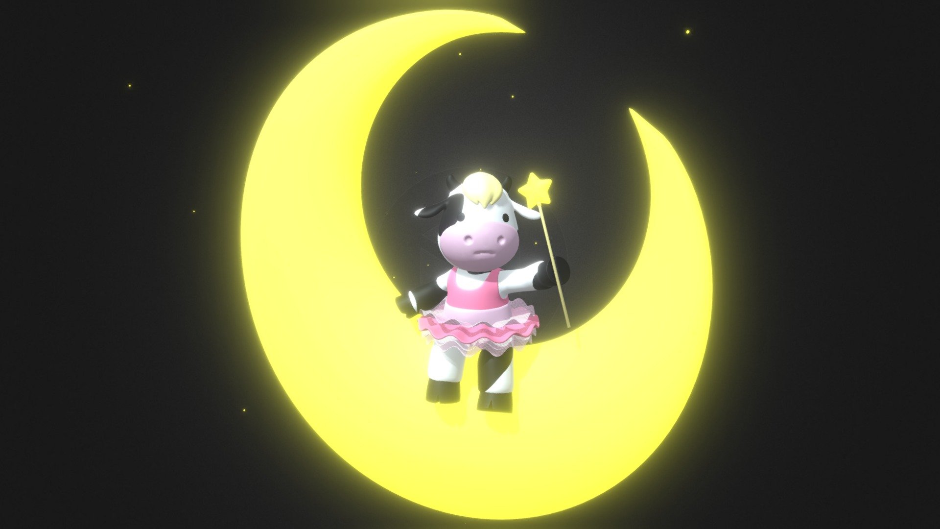 Moon Cow Princess - 3D model by Stephanie_Cree (@StephanieCree ...