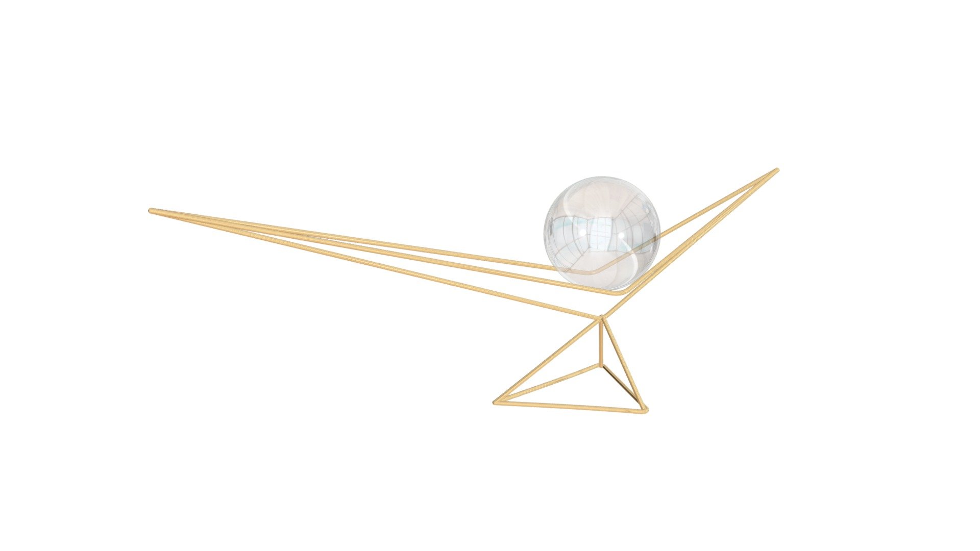 Origami Orb Gold - A10353 - Buy Royalty Free 3D model by Zuo Modern ...