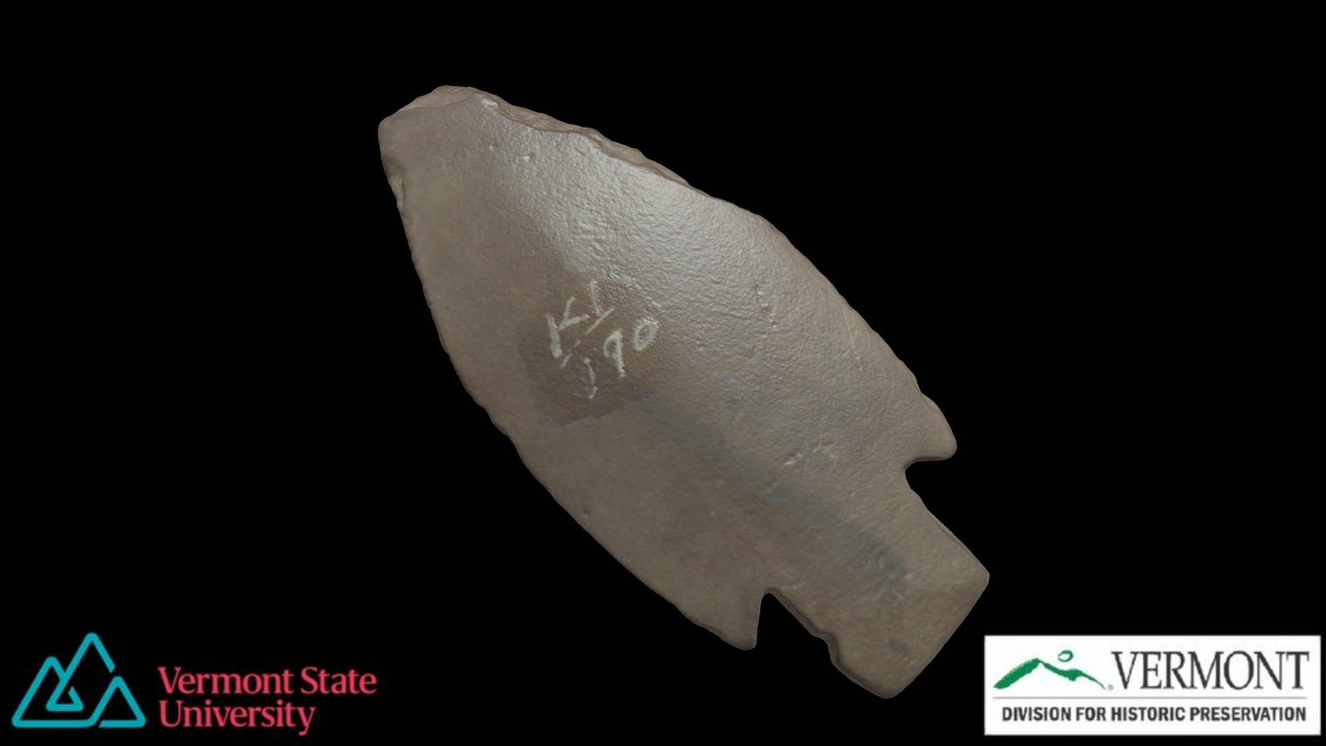 Ground Slate Point from the KI Site (KI 190) - Download Free 3D model ...