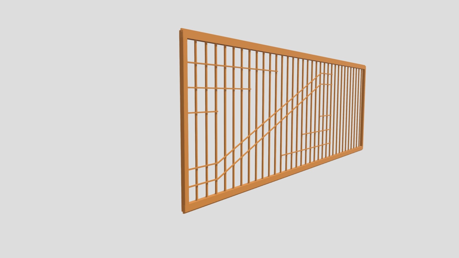 Iron rod sliding gates 2023-06-01 - 3D model by ostrogotsky [ded1532 ...