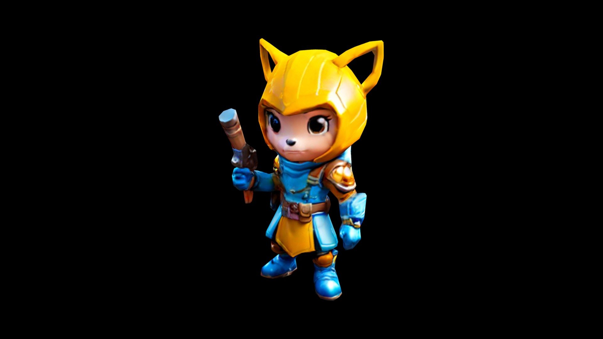 Image Cartoon Cat Knight - Download Free 3D model by klrxyz [ded1fe5 ...