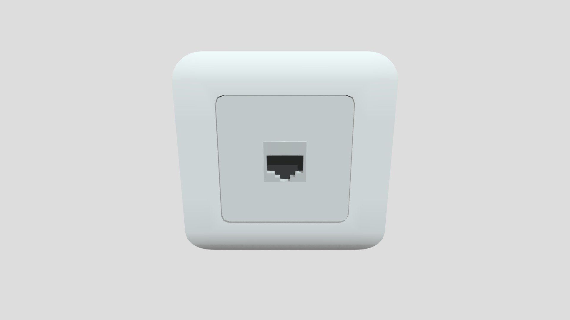 Wall rj45 plug - Download Free 3D model by 1-3D.com [ded403c] - Sketchfab