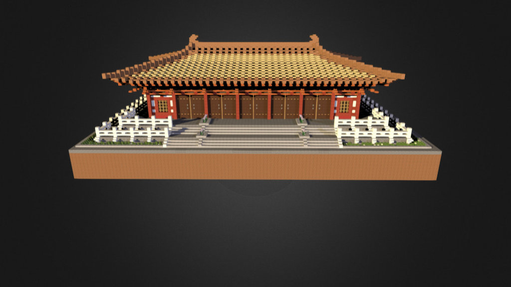 the Chinese building - 3D model by 金瓯-JinOu (@kingou) [ded5408] - Sketchfab