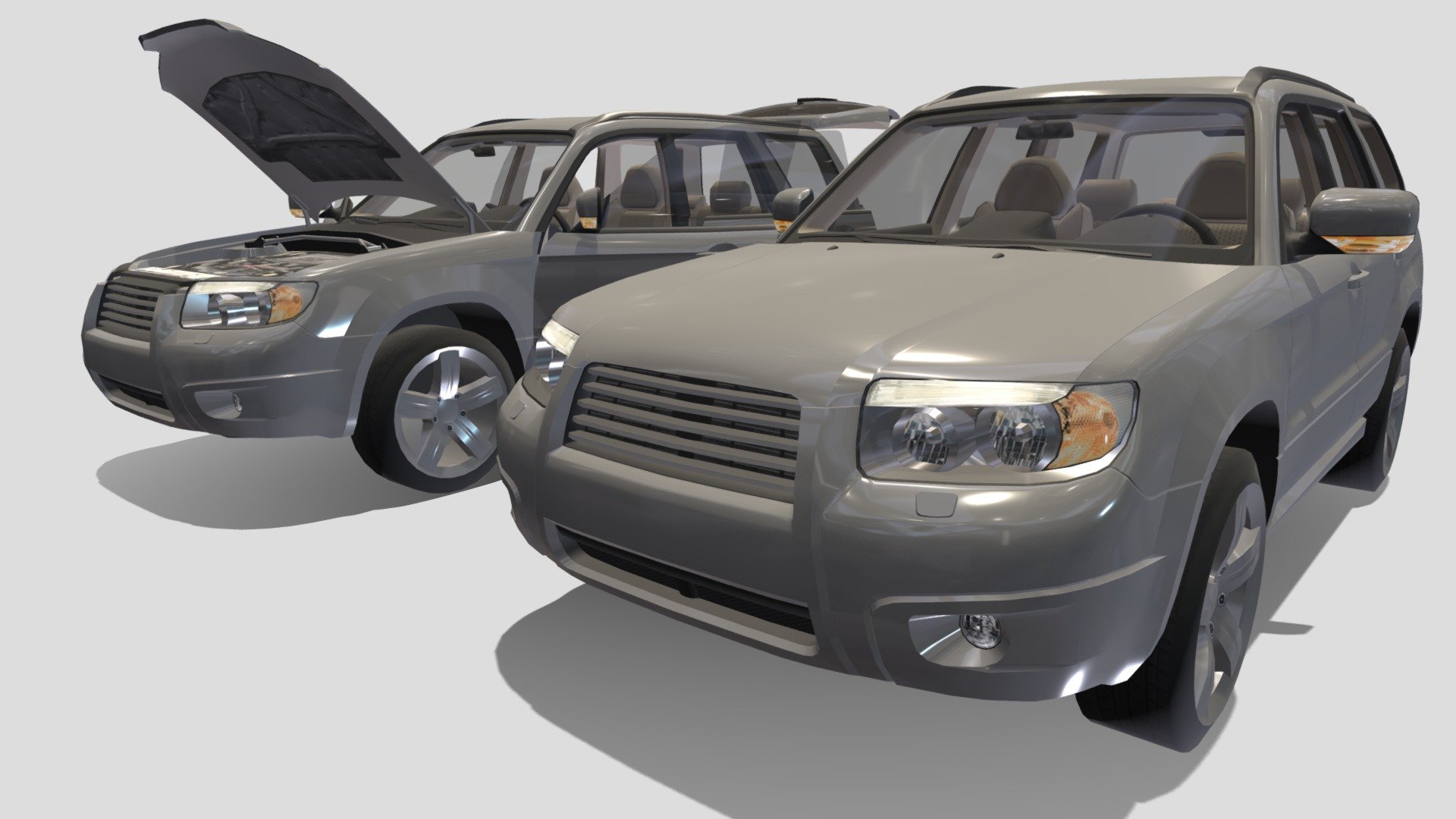 Subaru forester 2003 - 3D model by entervent [ded736c] - Sketchfab