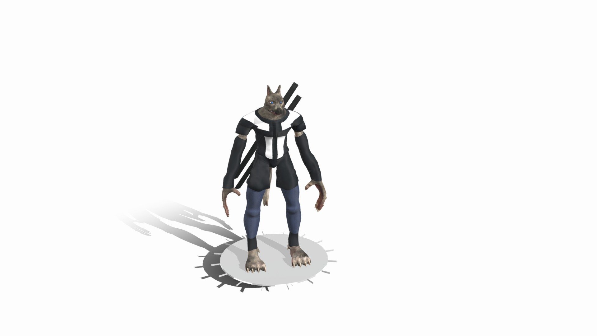 Werewolf_fully Rigged - Download Free 3D model by Woroking [dedbe2c] - Sketchfab