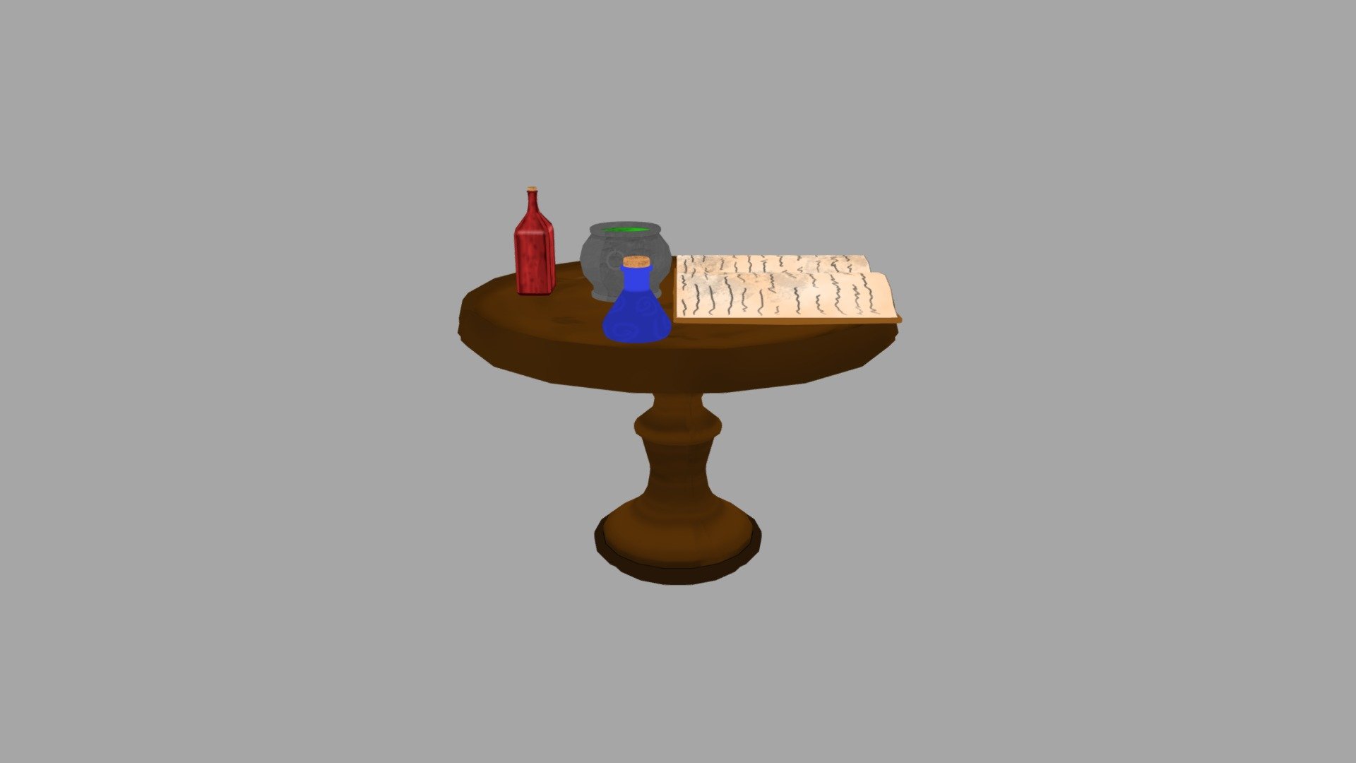 Alchemy Table - 3D model by Kyle Watkins (@krwatkins) [dedbf16] - Sketchfab