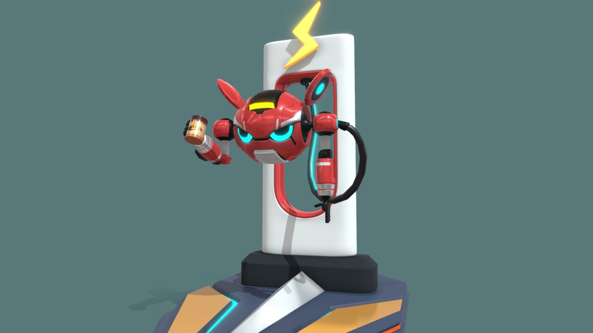 MechaBot (Fan Art) - 3D model by Ramidie [dedf2ca] - Sketchfab