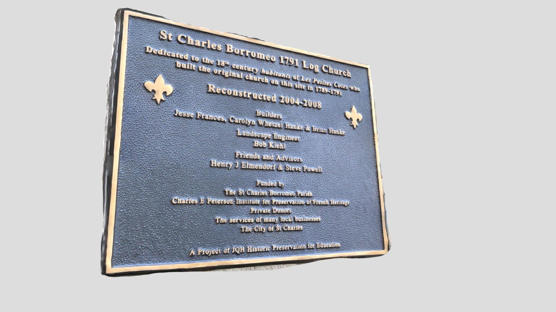 Saint Charles Borromeo Church Plaque - 3D model by JavierTorres ...