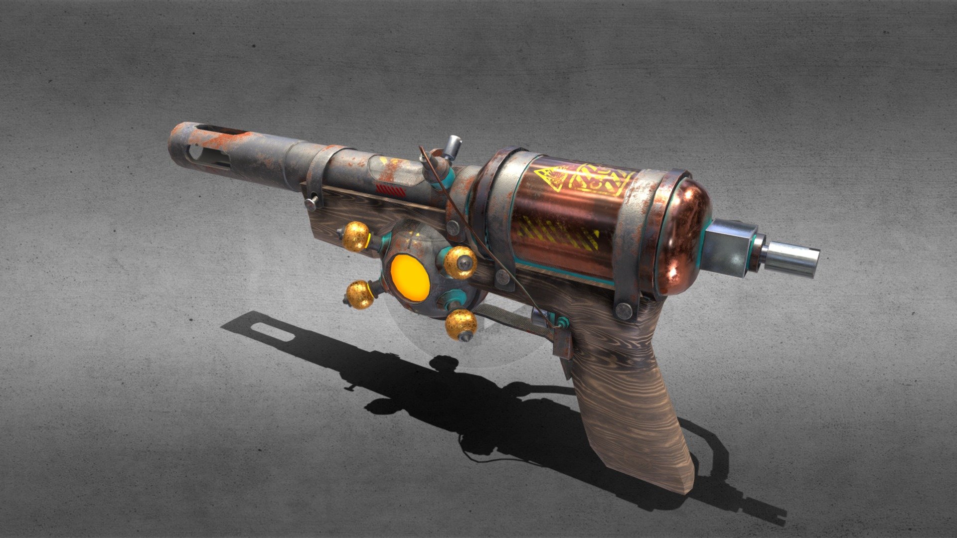 Scrap Pistol V2 - 3D model by Liu.Tauras [dee2600] - Sketchfab