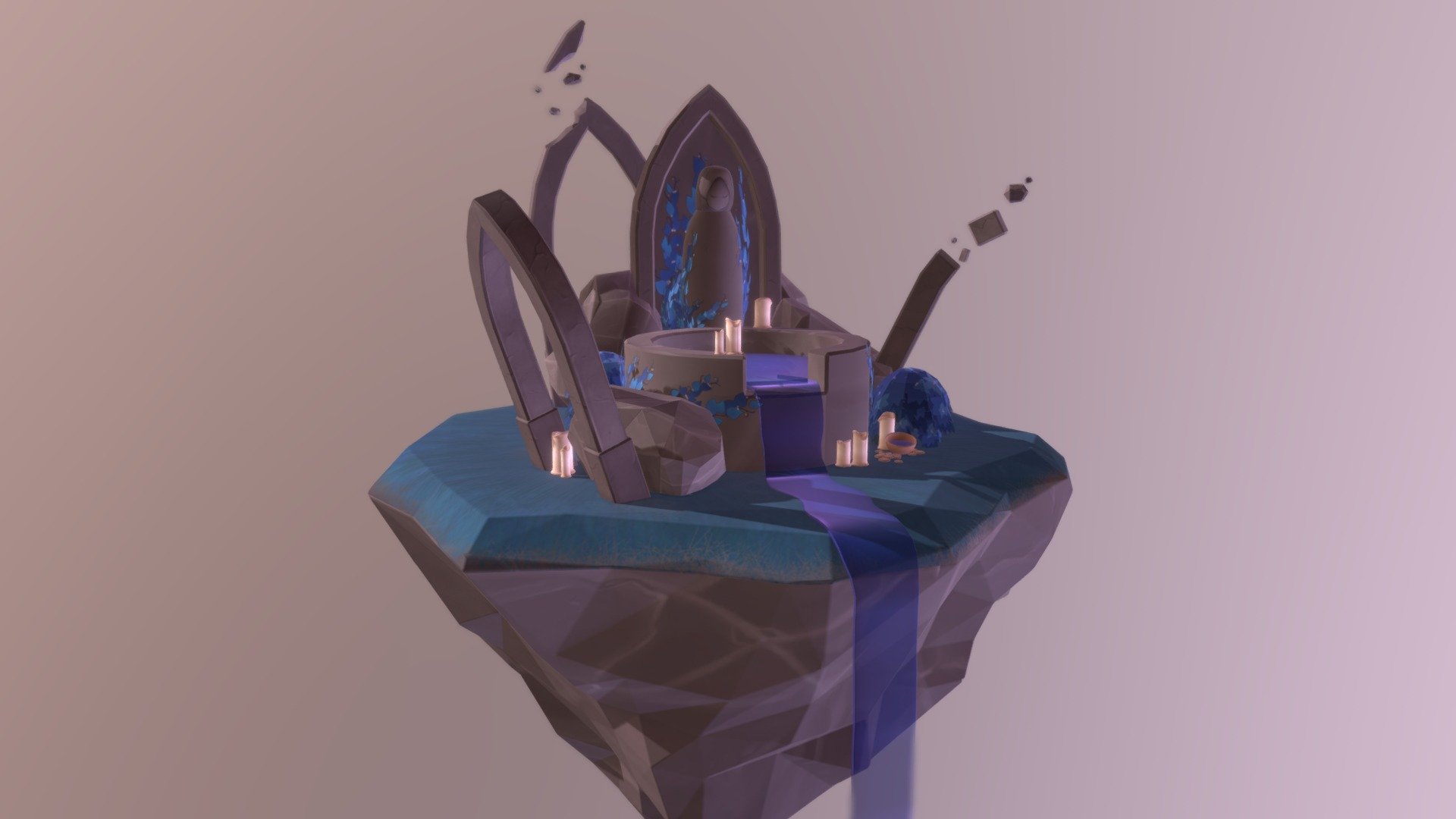 Floating Island - 3D model by laurengbtlr [dee4081] - Sketchfab