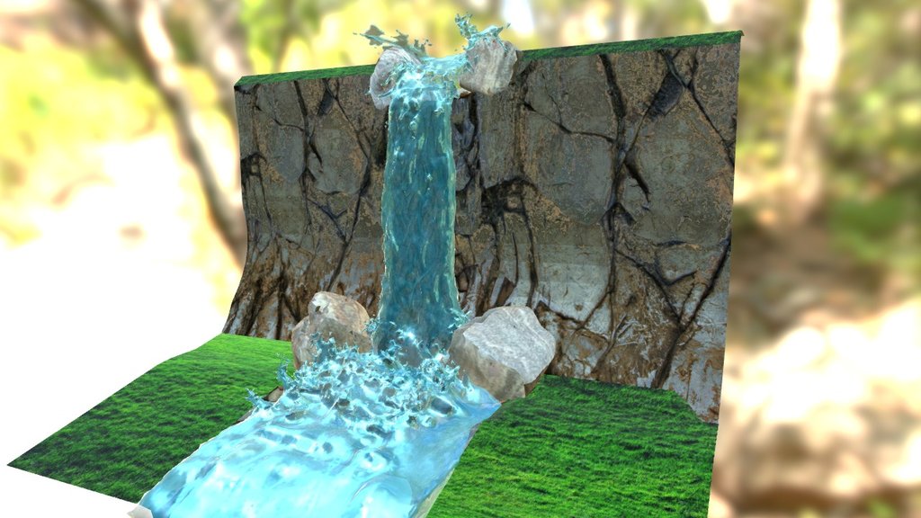 15 - Waterfall - 3D model by jmcdesign [dee522d] - Sketchfab