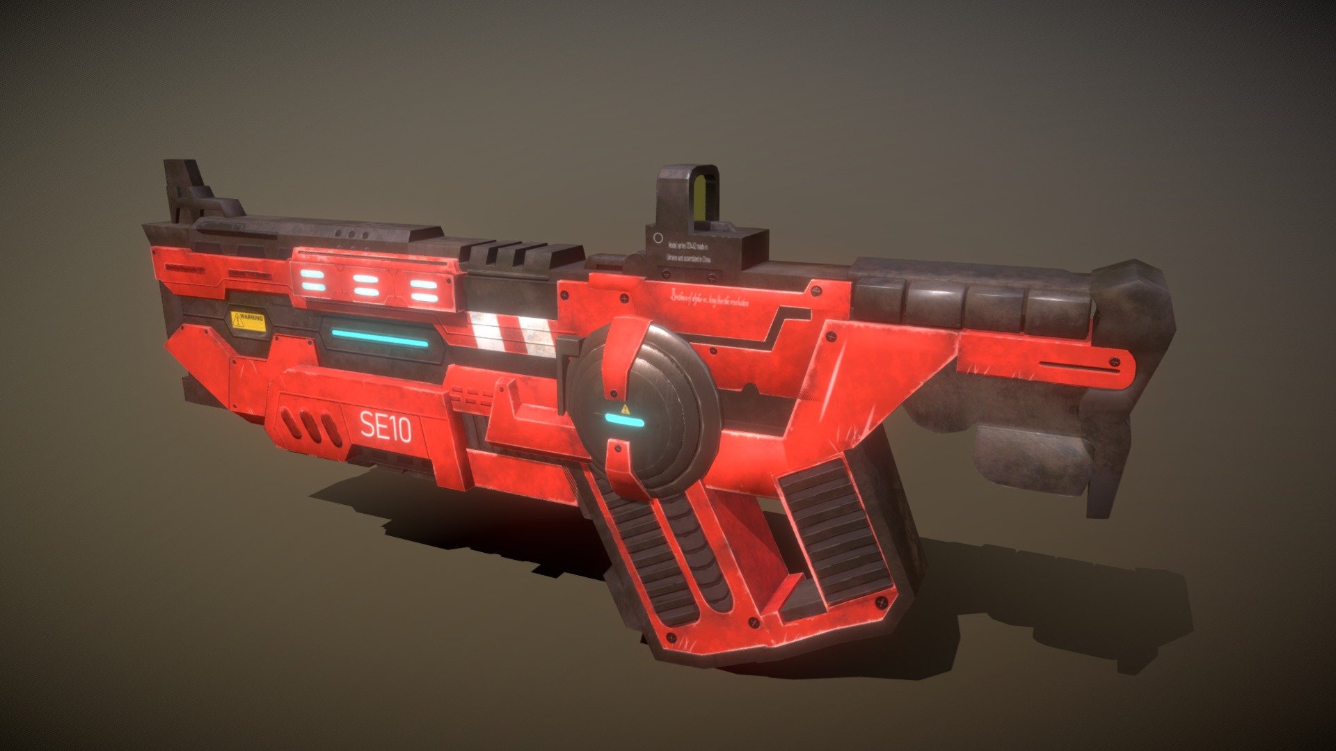 Assault rifle low poly game ready - 3D model by sepehr (@sep2) [dee5764 ...