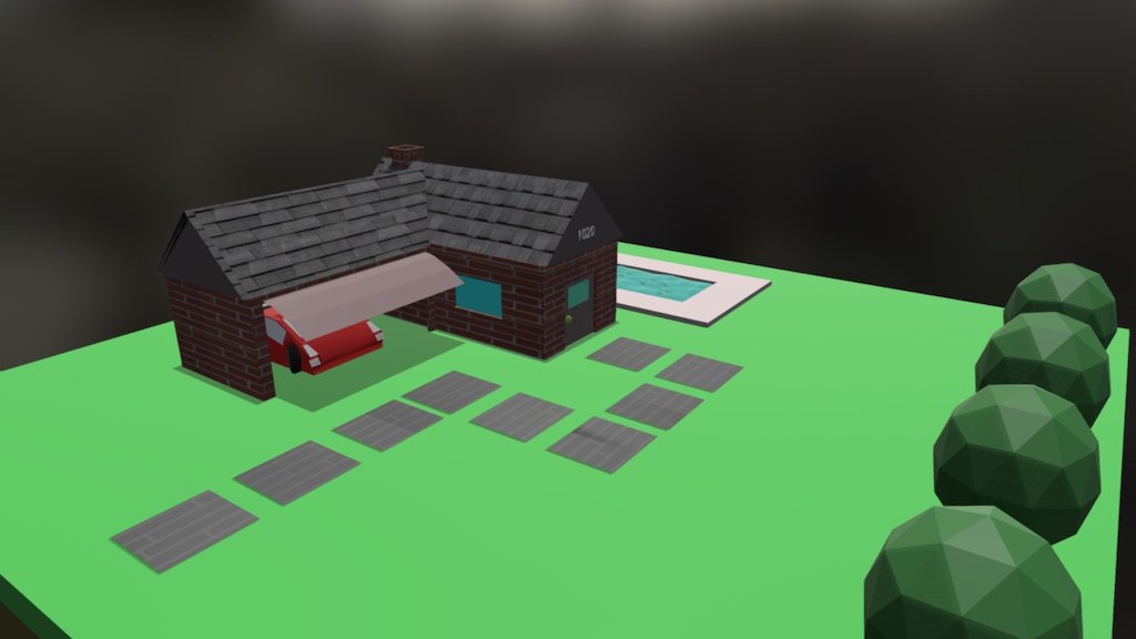 Pool House - 3D model by Nathan Choo (@NathanChoo) [dee8630] - Sketchfab