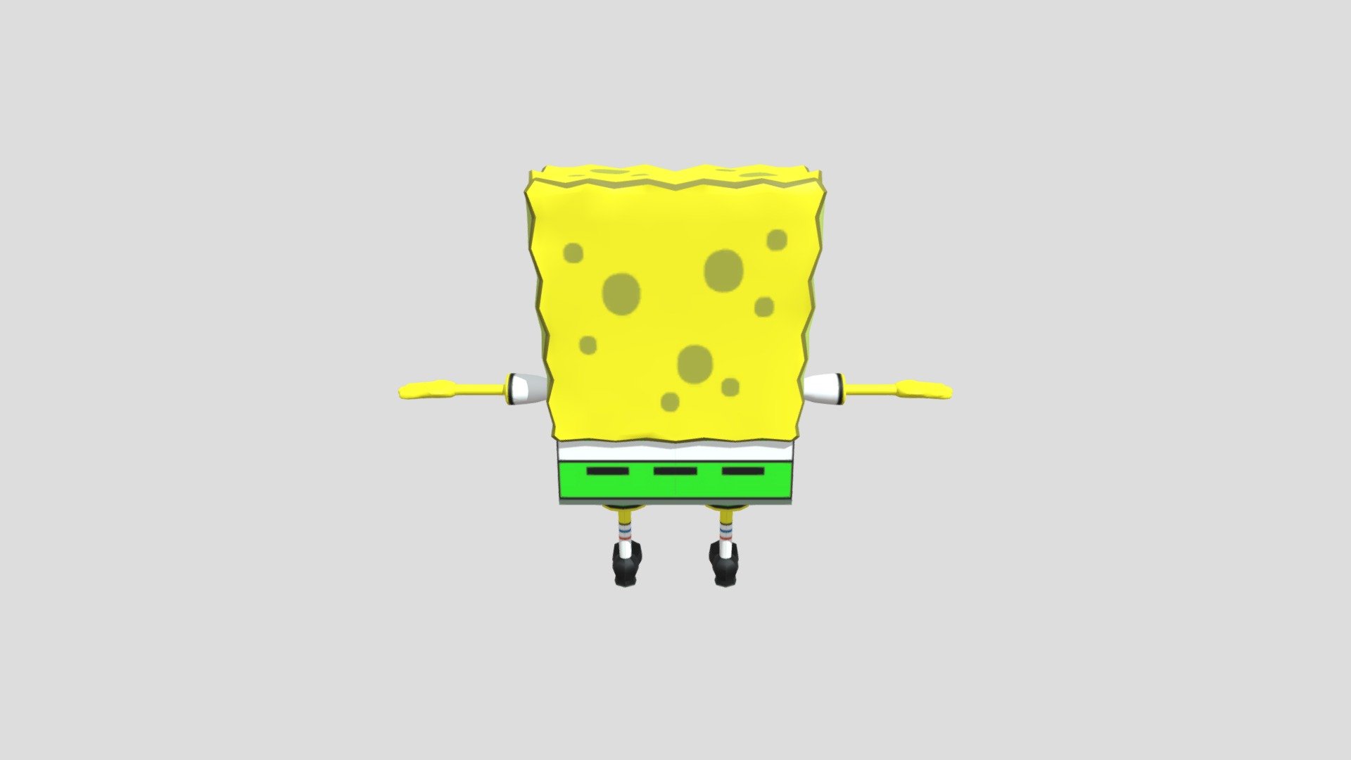 Spongebob From The Nicktoons Show Demo - Download Free 3D model by ...