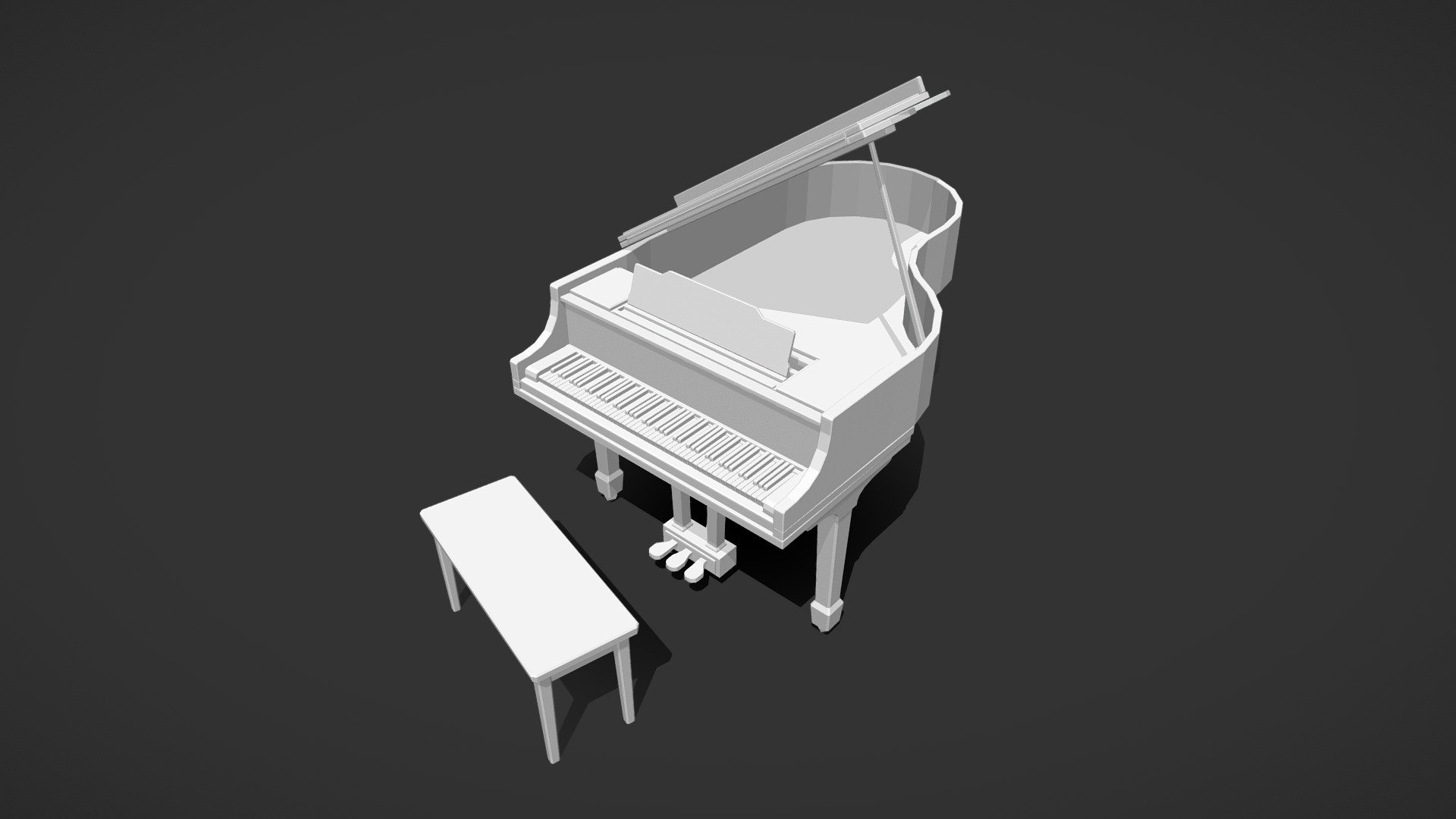 Piano draft - 3D model by Andrey Zherdev (@madso) [def01f6] - Sketchfab
