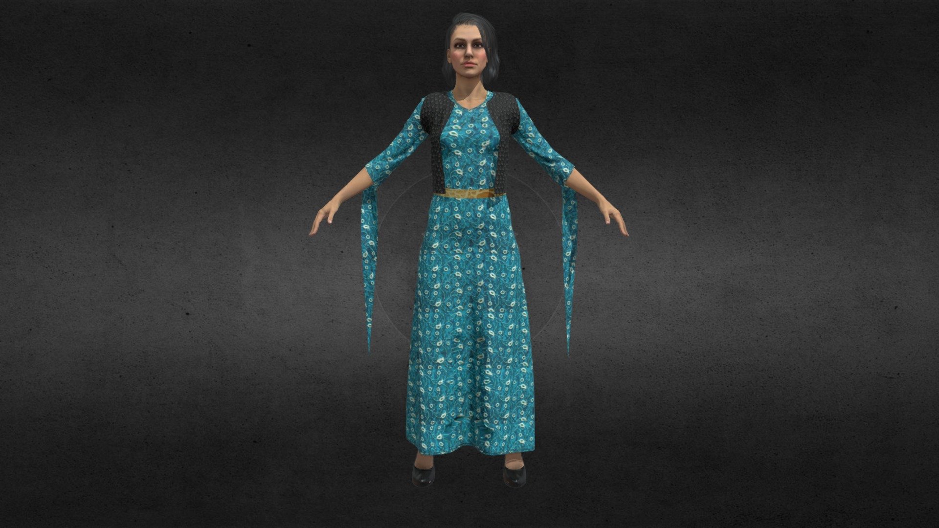 Kurdish Woman With Kurdish Dress - 3D model by Doctorikc [def02cb ...