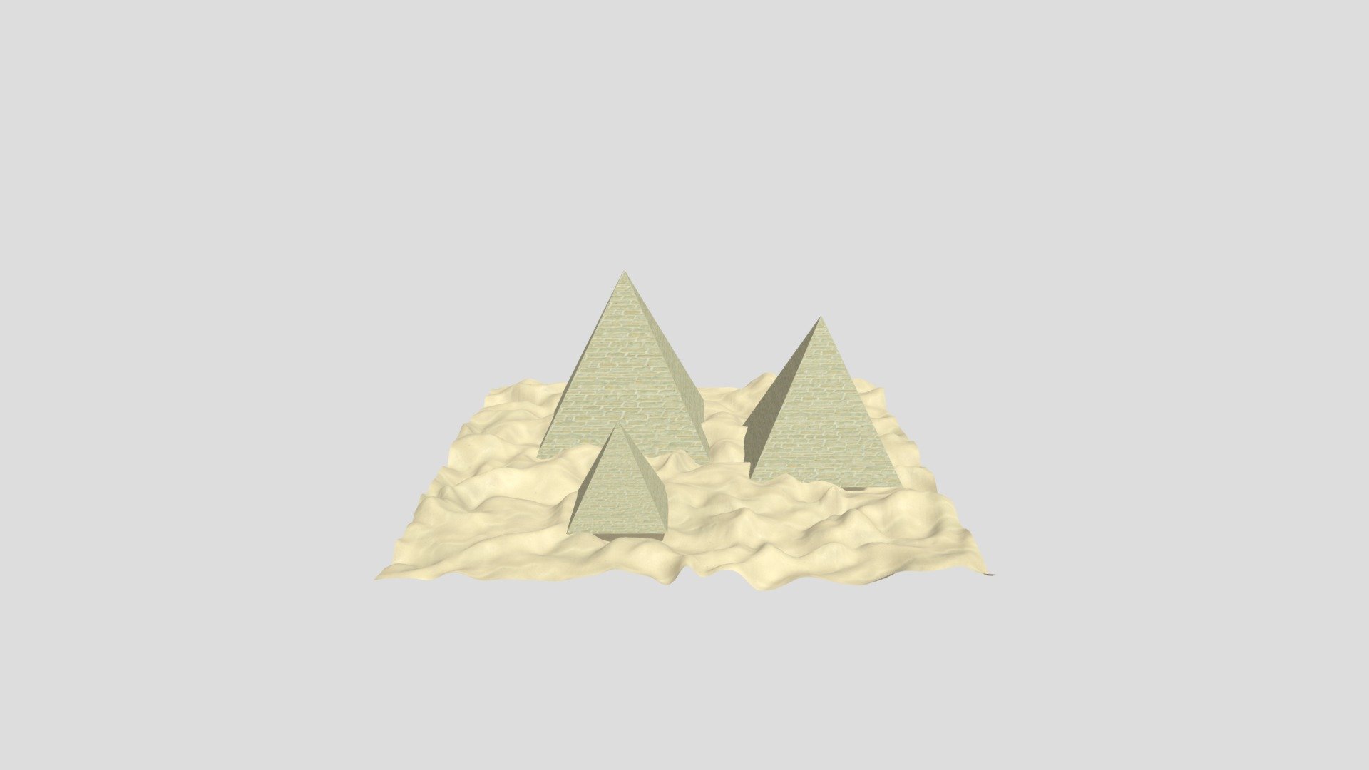 Pyramids | Daily Blender Model #37 - Download Free 3D model by jiangpli ...