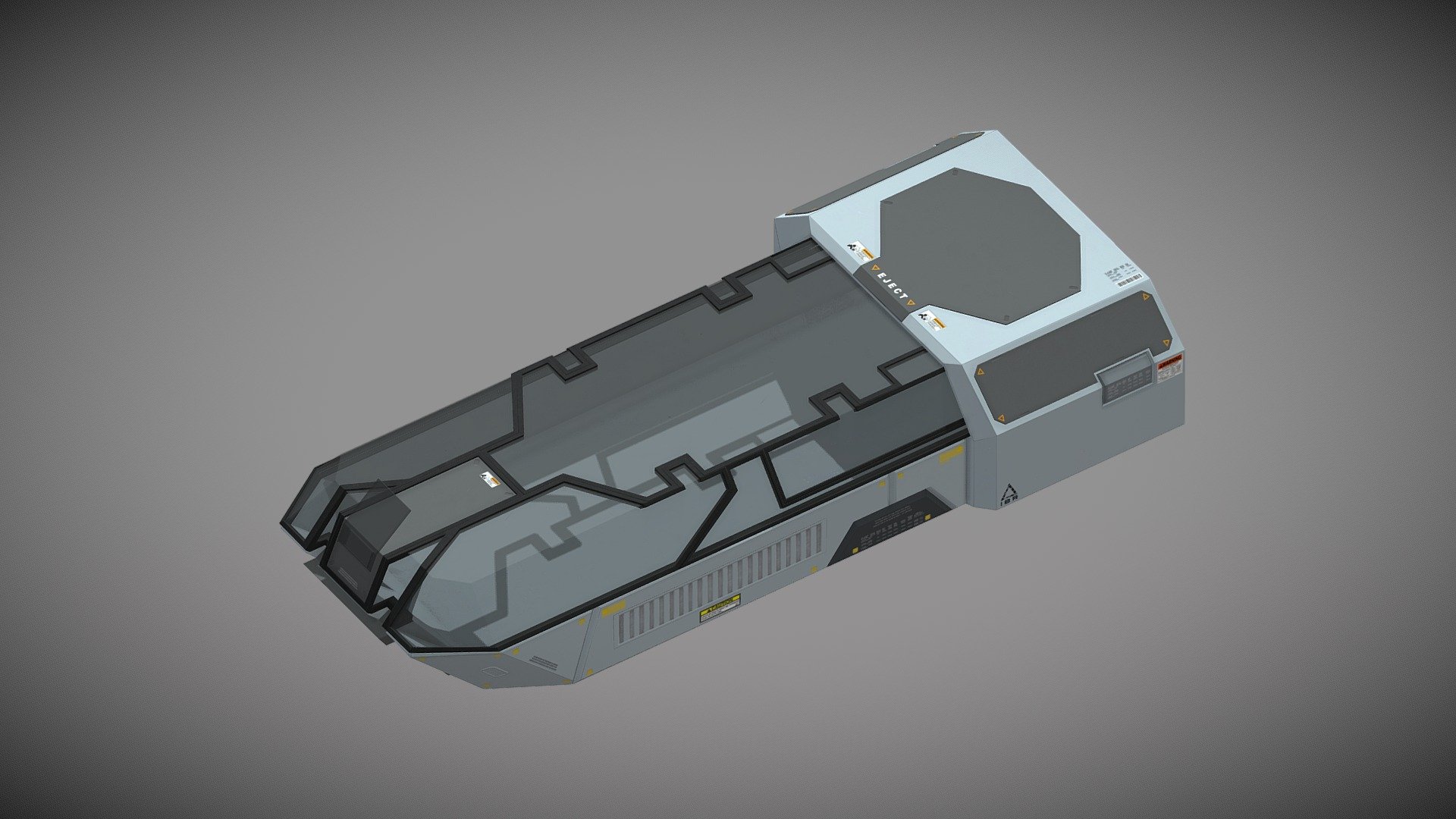 Sci-Fi Lab Pack AAA: Capsule - Buy Royalty Free 3D model by ...