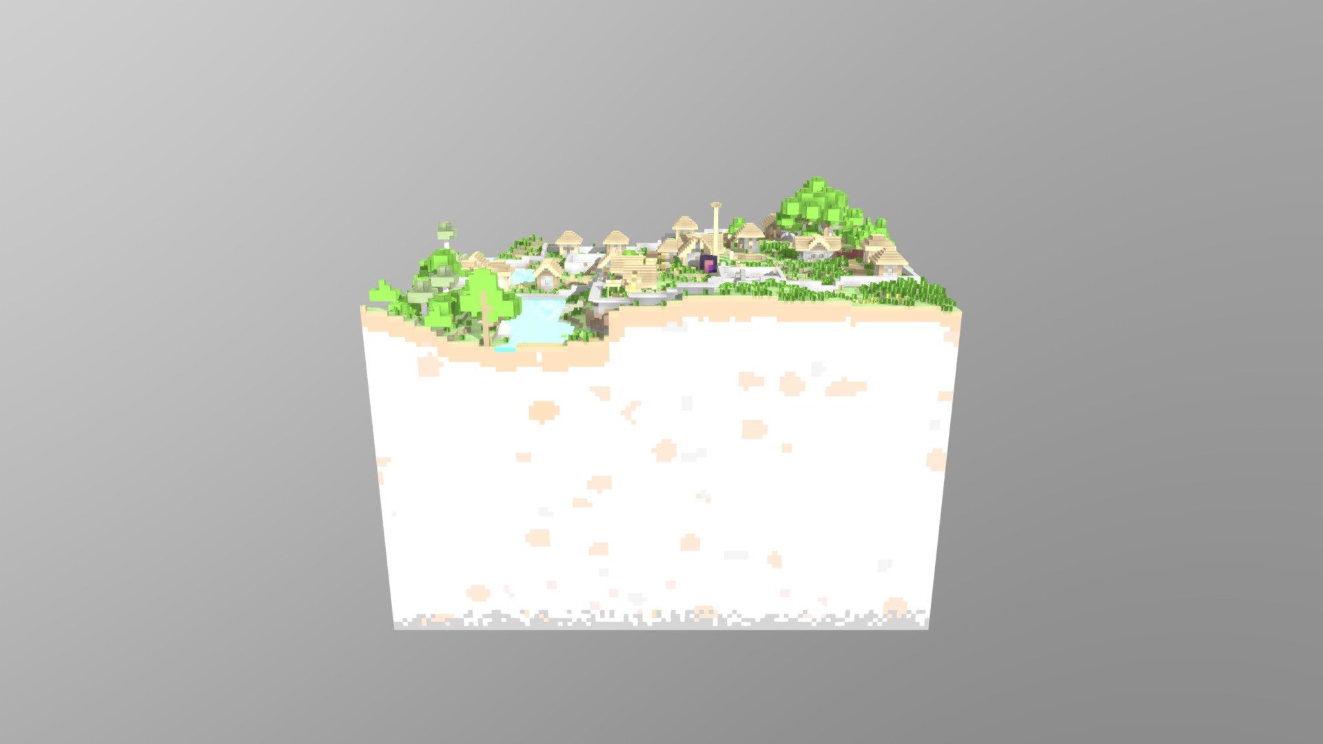 Walled Village Base - Download Free 3D model by cukoo [def5c2e] - Sketchfab