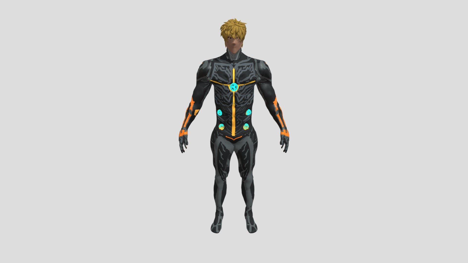 Genos v4 // CORE EXPOSED SUIT OF ARMOR - 3D model by ARPAN.KUSENO ...
