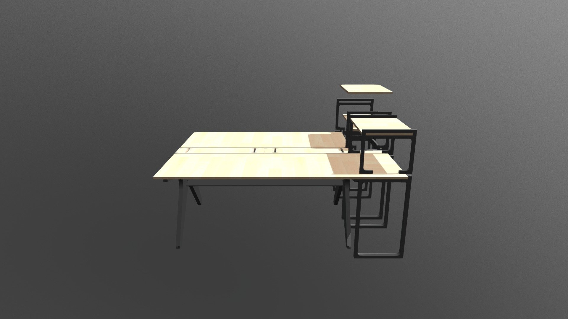 Lean Desk - 3D model by Parametric_chaos [def80b9] - Sketchfab