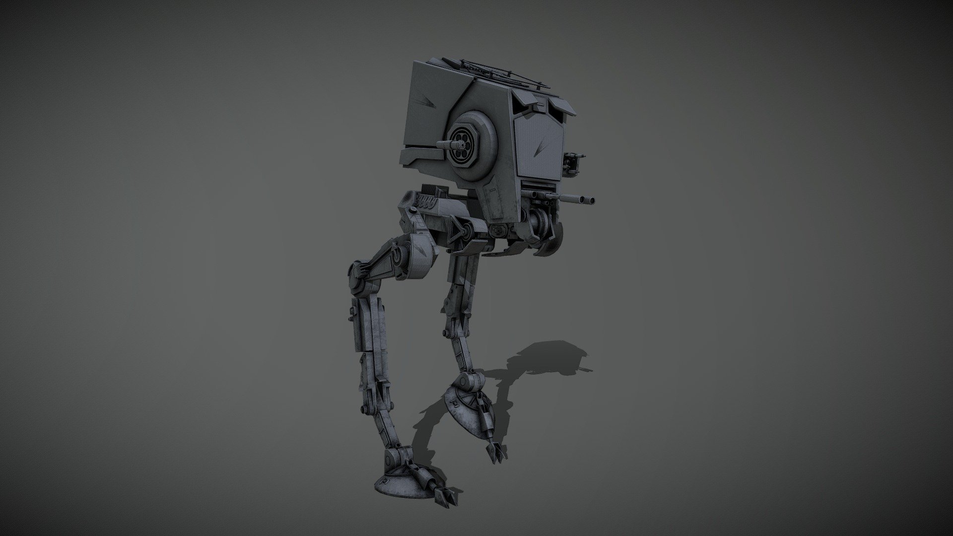 AT-ST - Imperial Walker - 3D model by Ben Halligan (@farlo) [def88bc ...
