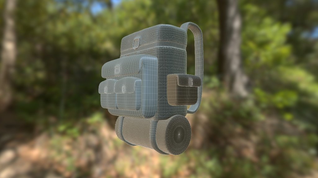 Hiking backpack - 3D model by Minzkraut [def9272] - Sketchfab